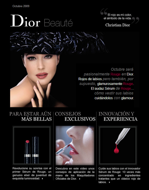 El lujo también usa el email marketing: campaña de Dior con 150.000 ...